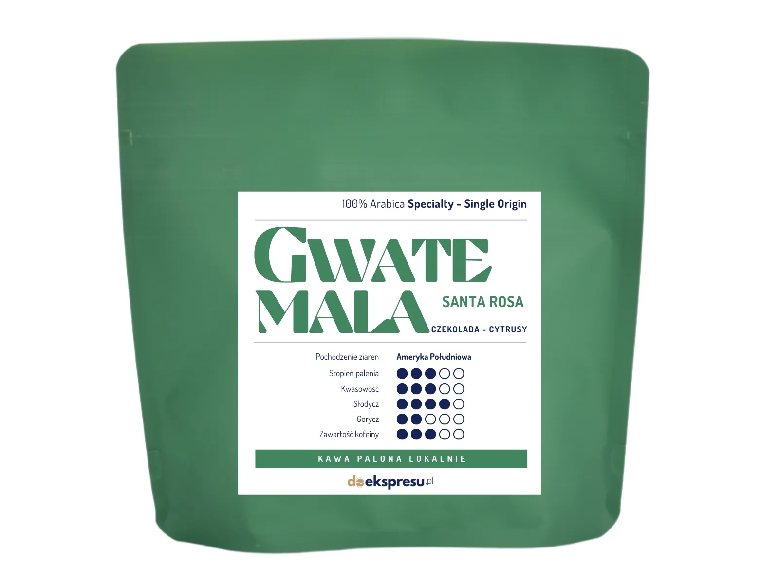 Gwatemala Santa Rosa Single Origin 300g kawa ziarnista - doekpresu.pl